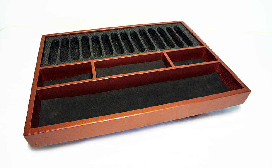 Candy Red Harmonica Tray - Hurricane Custom Harmonica Cases