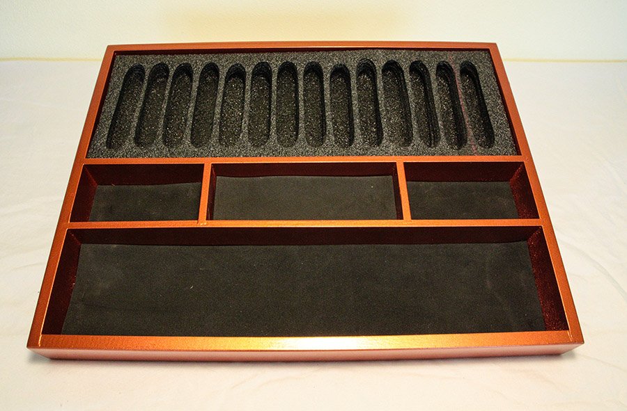 Candy Red Harmonica Tray - Hurricane Custom Harmonica Cases