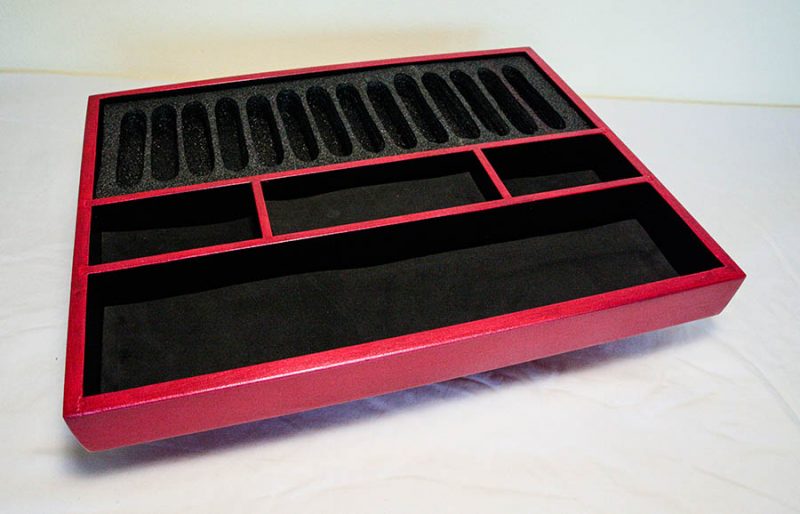 Candy Red Harmonica Tray - Hurricane Custom Harmonica Cases